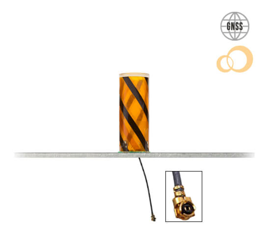 Iridium Certified Embedded Passive M1621 HCT-P-UFL