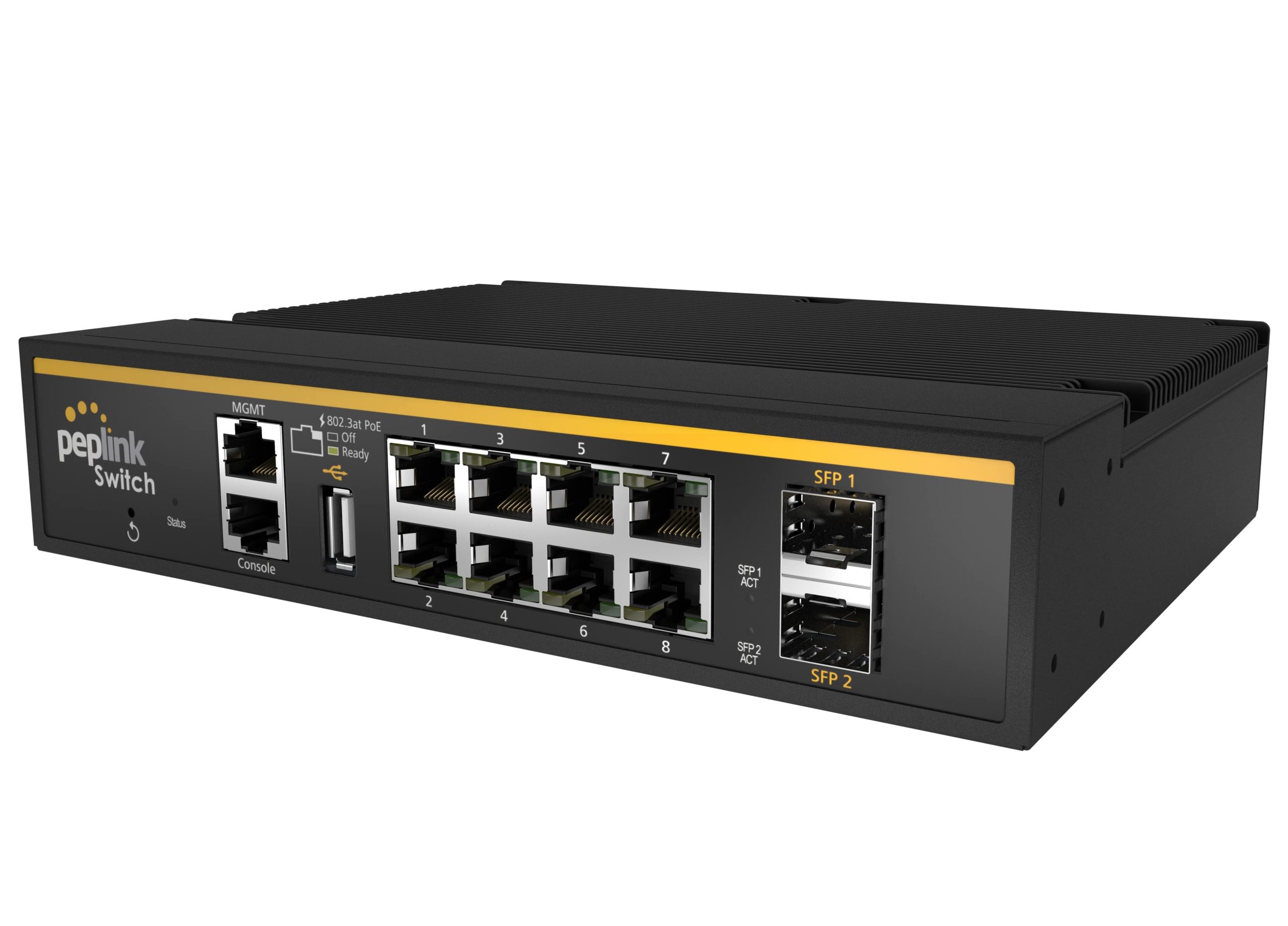 Peplink SD Switch Rugged, 8-Port Switch with Cloud Intelligence